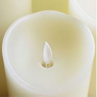 China Wholesale Rechargeable LED Flameless Candles with Charging Station 3 Pack Remote Timer Real Wax Flickering for Home Decor for sale