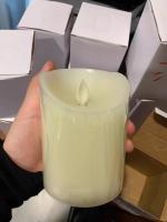 China Wholesale Rechargeable LED Flameless Candles with Charging Station 3 Pack Remote Timer Real Wax Flickering for Home Decor for sale