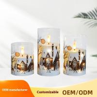 China Remote Control Flameless LED Candles 3x4 5 6 Inch Acrylic Shell Timer Holiday Decor for sale