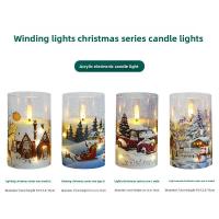 China Remote Control Flameless LED Candles 3x4 5 6 Inch Acrylic Shell Timer Holiday Decor for sale