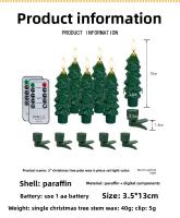 China 12-Piece LED Taper Candle Set 3D Flickering Glow 10-Key Remote Control 24-Hour Auto Timer for Christmas Tree Decoration for sale