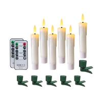 China Remote Control Clip On Candles with Timer Function and Detachable Clip Design for Christmas Tree Decor for sale