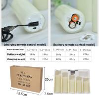 China Custom Clear Glass LED Flameless Candle with Remote Control 350+ Hours Battery Life for sale