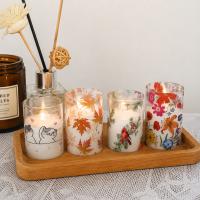 China Floral Pattern Flameless LED Candles Set 3-Pack with Remote Timer for Home Decor for sale
