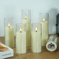 China Customized Battery Operated LED Candle with Remote Control, Timer Function, and Realistic 3D Flame Effect for Weddings for sale