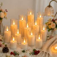 China Customized Battery Operated LED Candle with Remote Control, Timer Function, and Realistic 3D Flame Effect for Weddings for sale