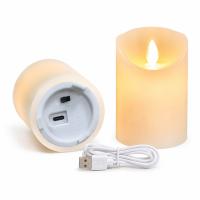 China Rechargeable Flameless LED Candle with Remote Control and Timer Function for Home Decoration for sale