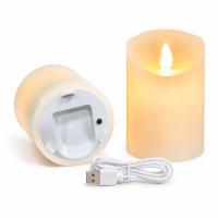China Rechargeable Flameless LED Candle with Remote Control and Timer Function for Home Decoration for sale