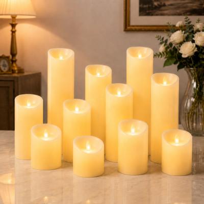 China Rechargeable Flameless LED Candle with Remote Control and Timer Function for Home Decoration for sale