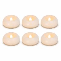 China Waterproof Floating LED Tea Light with Flickering LED and Battery Operated for Pool Wedding Decor for sale