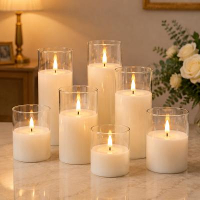 China Remote Control LED Pillar Candles with Timer Function and Realistic Flickering Flameless Candles for sale