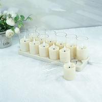 China Wholesale Mini Plastic Rechargeable Remote Control Tealight LED Candle with Timer Function for Wedding Decor for sale