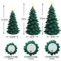 China Christmas Tree Design LED Candle with Real Paraffin Wax and Timer Function for Festive Decoration for sale