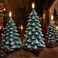 China Real Wax Finish LED Candle with Remote Control and Timer Function for Christmas Tree Decor for sale