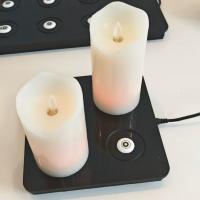 China Rechargeable Flameless LED Candle with Remote Control and Timer Function for Elegant Decor for sale