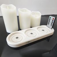 China Induction Rechargeable Magnetic Charging Led Candles With Charging Base for sale