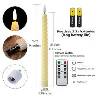 China Manufacturer Subulate Pink Black Green Burgundy Battery Operated Remote Control Flameless Paraffin Wax Flicker Home Decoration for sale