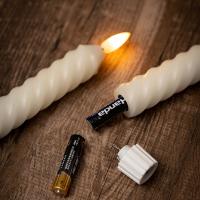 China Manufacturer Subulate Pink Black Green Burgundy Battery Operated Remote Control Flameless Paraffin Wax Flicker Home Decoration for sale