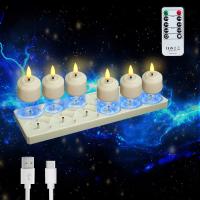 China 12 Pack Led Flameless Flickering White Tea Light Candle for Xmas Fun Party for sale