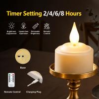 China 12 Pack Led Flameless Flickering White Tea Light Candle for Xmas Fun Party for sale