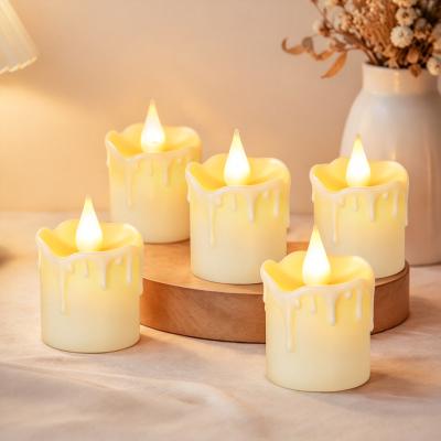 China best selling home decorate candles battery powered electric flameless led tealight flicker candle festival decoration for sale