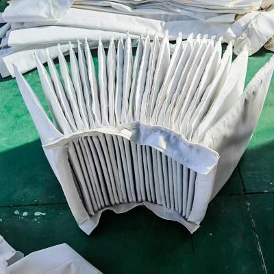 China High Efficiency Synthetic Pocket Dust Collector Filter Bags Woven for sale