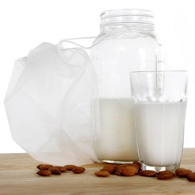 China Food Grade Nylon Mesh Filter Bag with Drawstring for nut milk  coffee 1micron  5micron  micron 25 micron 50 micron for sale