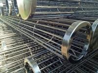 China Flat / Oval Nylon Mesh Filter Bag Carbon Steel Dust Collector Cages for sale