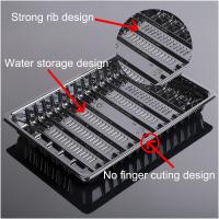 China PET PP Food Tray MAP Vacuum Formed Plastic Meat Trays Heat Sealable 20.5x13.5x2.5cm for sale