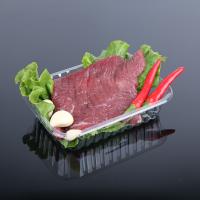 China PET PP Food Tray MAP Vacuum Formed Plastic Meat Trays Heat Sealable 20.5x13.5x2.5cm for sale