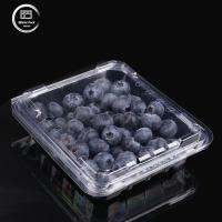 China Recyclable Clear Plastic Clamshell Containers 17.5x14x7cm for Fruits Vegetables Secure Lock Stackable for sale