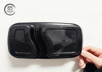 China 1000ml Microwavable 2 Compartment Disposable Bento Lunch Box Rectangle Plastic Meal Prep Container for sale