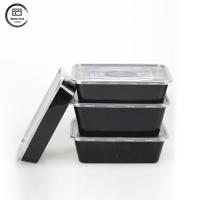 China Microwavable PP Disposable Plastic Bento Box With Lids Clea Multi-Size 500ml To 1500ml for sale