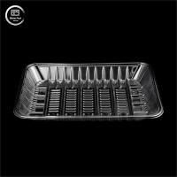 China Premium Quality PET Food Grade Rectangular Disposable Veggie Tray Clear Perfect Without Cover for sale