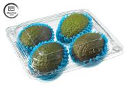 China 4 Piece Avocado Fruit Packaging Container Disposable Transparent Clamshell 200x175x65mm for sale