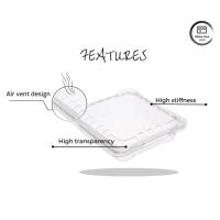 China 125g RPET Blueberry Clamshell Containers Transparent Fruit Packaging Boxes Durable for sale