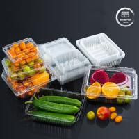China Clear Plastic Clamshell Food Containers for Fruit Vegetable and Meat Packaging for sale
