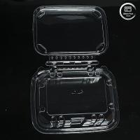 China Eco Friendly 16 oz 24 oz Salad Containers with Attached Lids Disposable Fresh Produce for sale