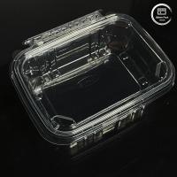 China Eco Friendly 16 oz 24 oz Salad Containers with Attached Lids Disposable Fresh Produce for sale