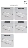 China Transparent Disposable Fruit and Vegetable Tray Flat Bottom Plastic Packaging for Fresh Produce for sale