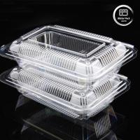 China 100% PLA Biodegradable Clamshell Containers Compostable Clear Hinged Boxes for Fruits and Vegetables for sale