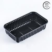 China Custom Disposable Plastic Mushroom Punnet Blister Fruit and Vegetable Trays for sale