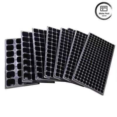 China Multi Cell Plastic Seed Starter Trays 21 to 120 Cells for Vegetable Seedlings for sale