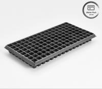 China 128 Cell PS Plastic Seedling Tray 0.8mm 1.0mm Thick Vegetable Nursery Germination Tray for sale