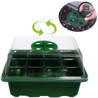 China Multi Functional Indoor Garden Nursery Box Plastic Seedling Trays / 6 Cell Seedling Trays for sale