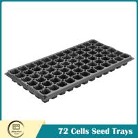 China Black Plastic Seed Trays 15 to 288 Cells Reusable Plant Starter Trays for Nurseries for sale