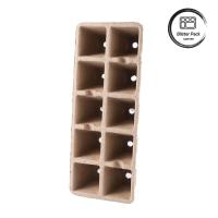China Biodegradable Paper Pulp 10 Cell Seed Trays Eco Friendly Germination And Nursery Pots for sale
