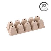 China Biodegradable Paper Pulp 10 Cell Seed Trays Eco Friendly Germination And Nursery Pots for sale