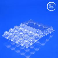 China Clear Disposable Plastic Egg Blister Tray 15 Slot Custom 0.25mm to 1.0mm Thickness for sale