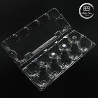 China Clear Disposable Plastic Egg Blister Tray 15 Slot Custom 0.25mm to 1.0mm Thickness for sale
